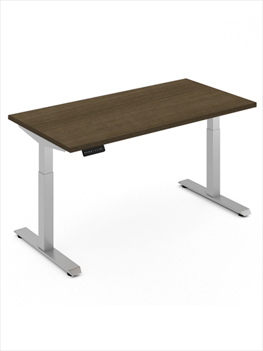 AMQ ACTIV-PRO HEIGHT-ADJUSTABLE DESK - GRAPHITE WALNUT – Storr PreOwned